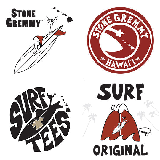 SURF ~ CLASSIC BOARD LOGO ~ DRIFTWOOD ~ 12x12 – BRIAN BANASH